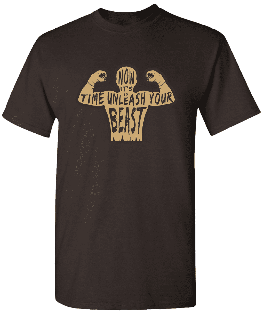 Now It's Time To Unleash Your Beast - Gym T-Shirt Workout T-Shirt ...
