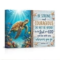 Be Strong And Courageous Sea Turtle Joshua 1 9 Christian Coastal Ocean ...