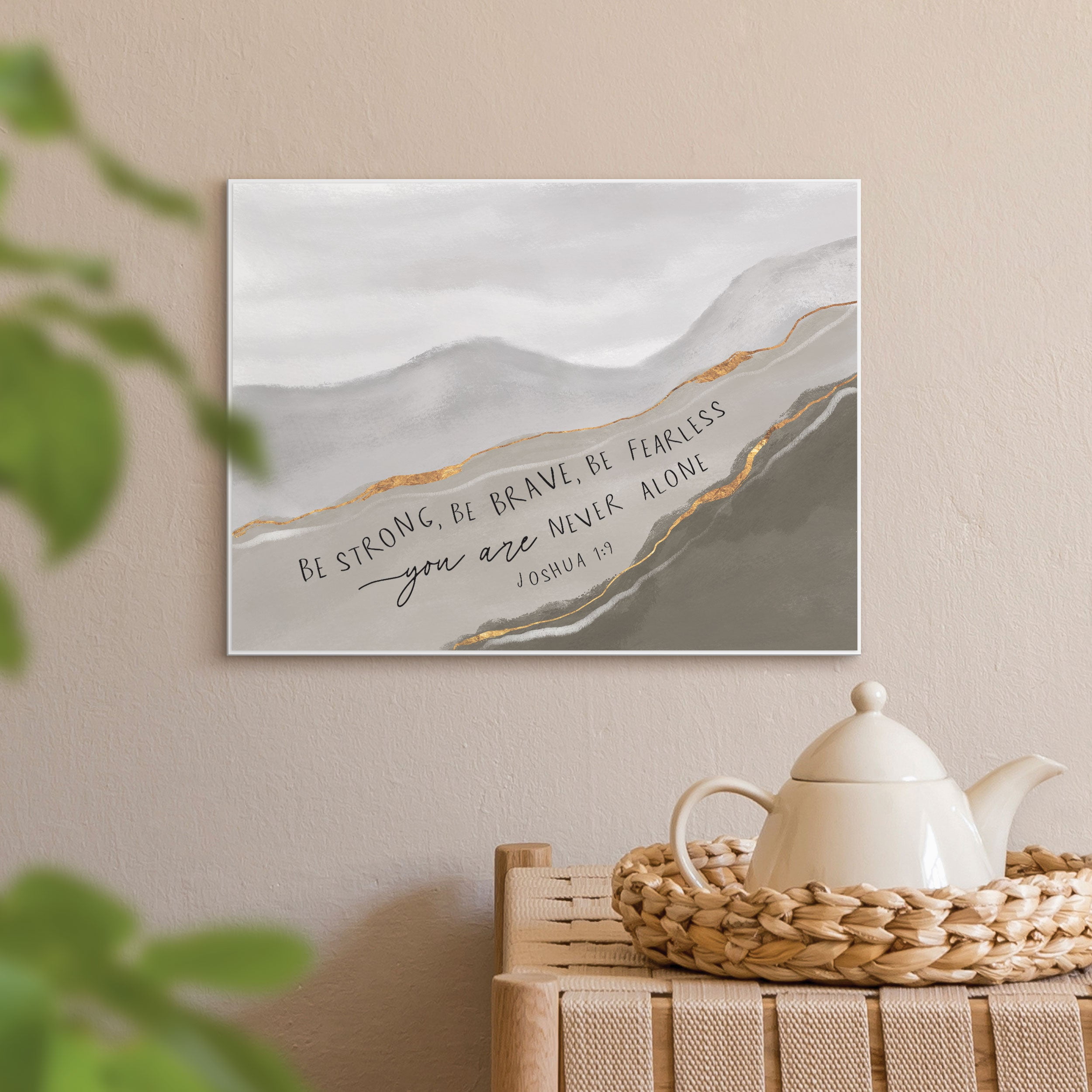 Be Strong Be Brave Be Fearless Printed Art - Walmart.com
