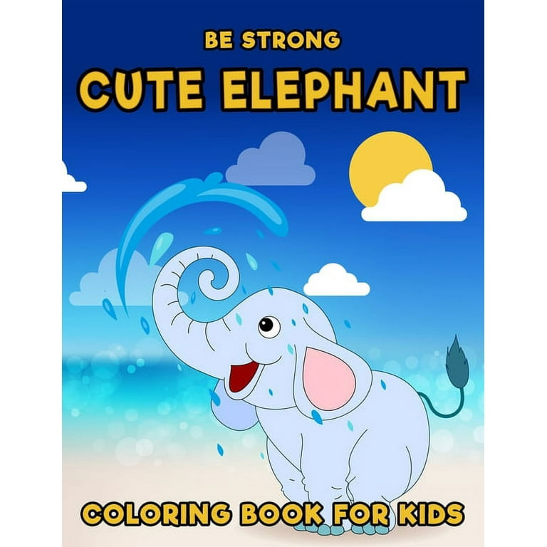 coloring pages of cute elephants