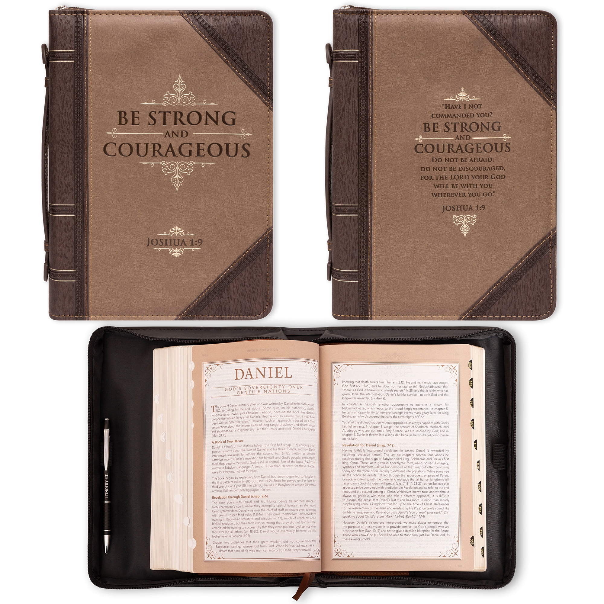 Be Strong and Courageous Joshua 1:9 Bible Cover - Extra Large Christian ...