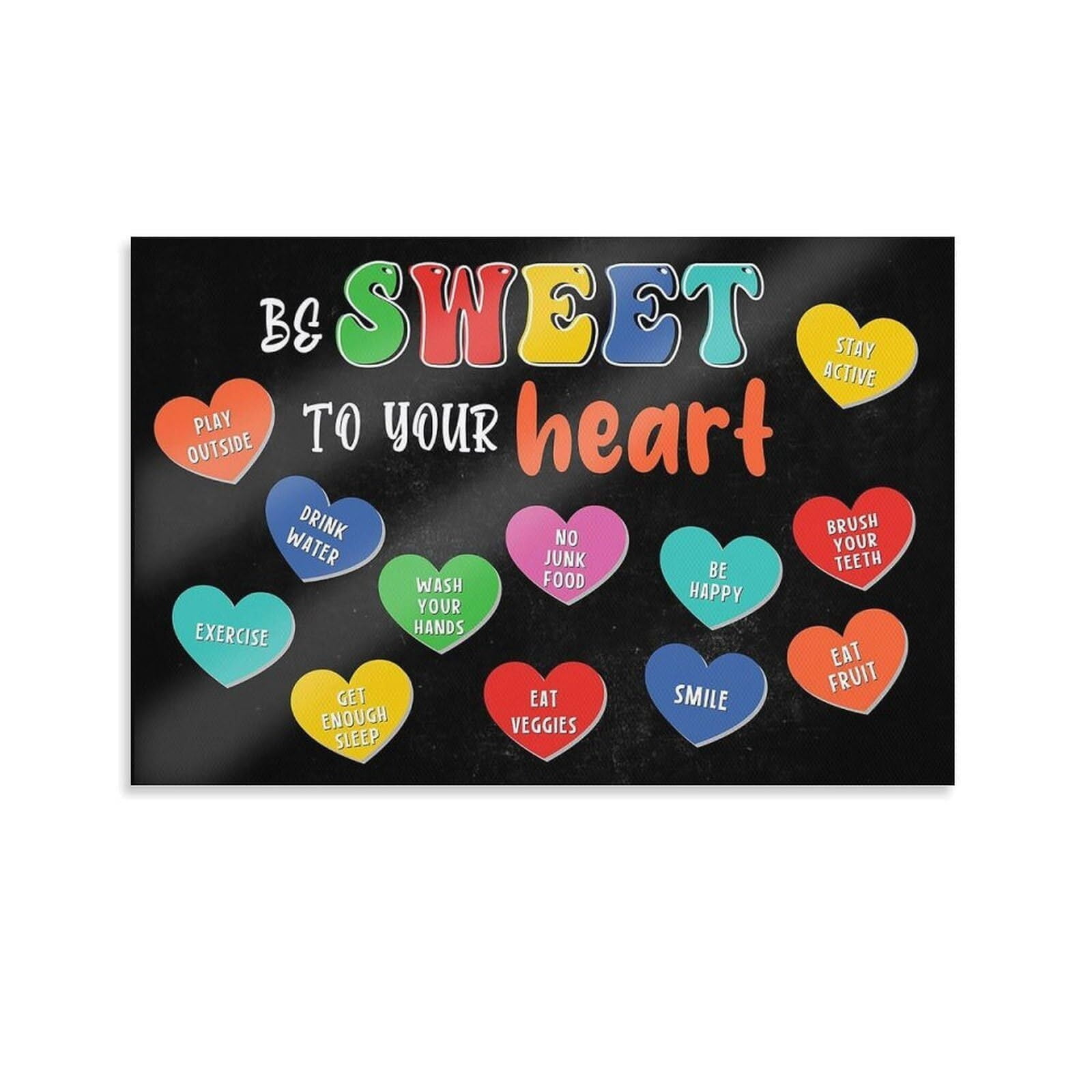 Be Sweet to Your Heart New Clinic Poster Health Office Wall Art for ...