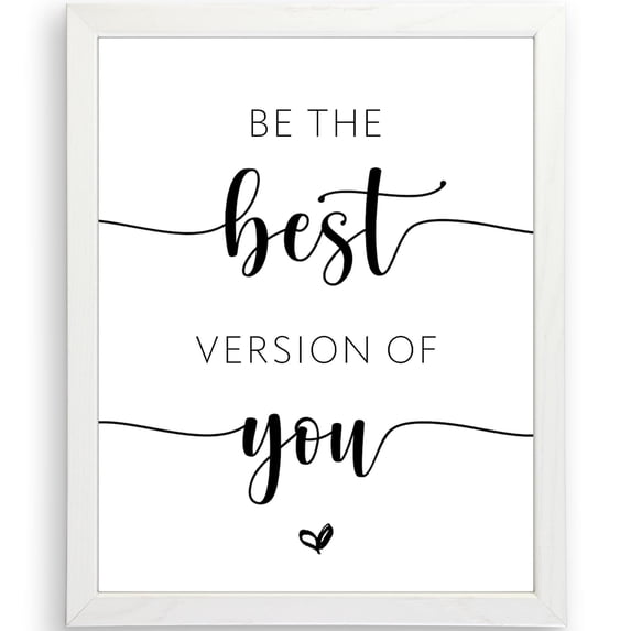 Be The Best You Art Print Motivational Classroom Poster Wall Art For ...