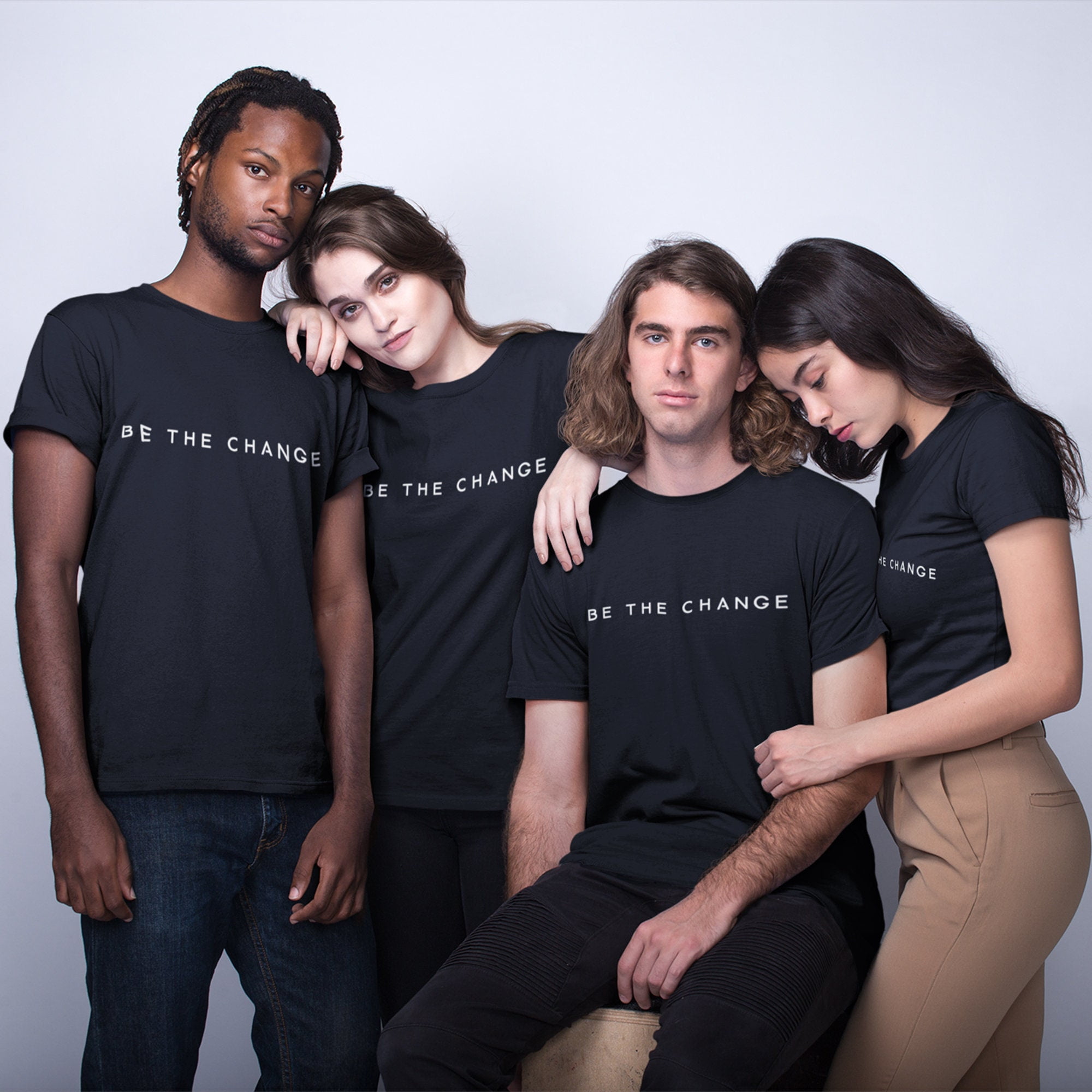 Be The Change Unisex T-Shirt - Gandhi Quote - Black Lives Matter Tee ...