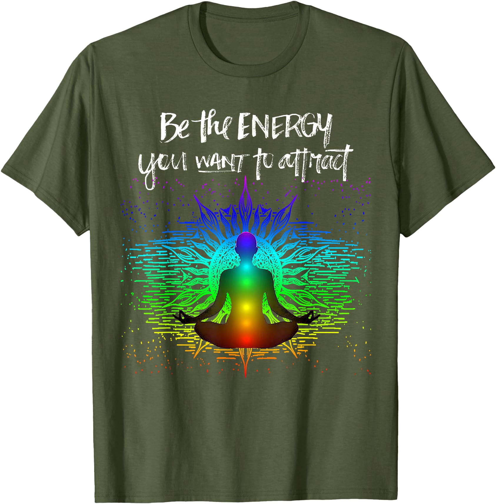 Be The Energy You Want Chakra Meditation Softstyle Unisex T-Shirt ...