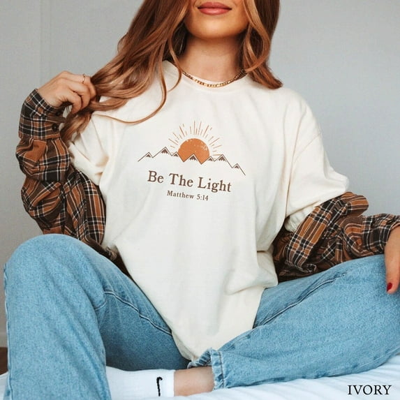 Be The Light Faith Based Shirt Christianity Christian clothes Granola ...