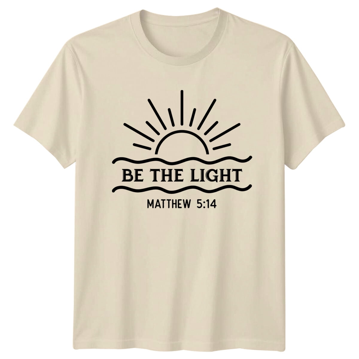 Be The Light Matthew 5:14 Christian Faith Graphic T-Shirt All Size S ...