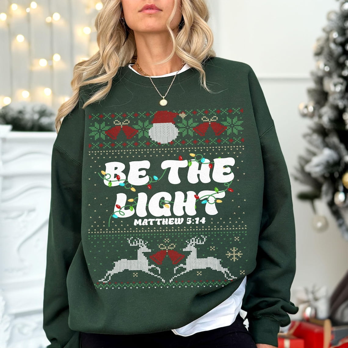Be The Light Matthew Sweater, Bible Verse Jesus Sweatshirt, Christian ...