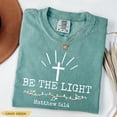Be The Light Religious Winter Holiday Bible Verse Christian T-Shirt ...