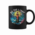 Be The Light Stained Glass Lighthouse Motivational Quote Coffee Mugs ...