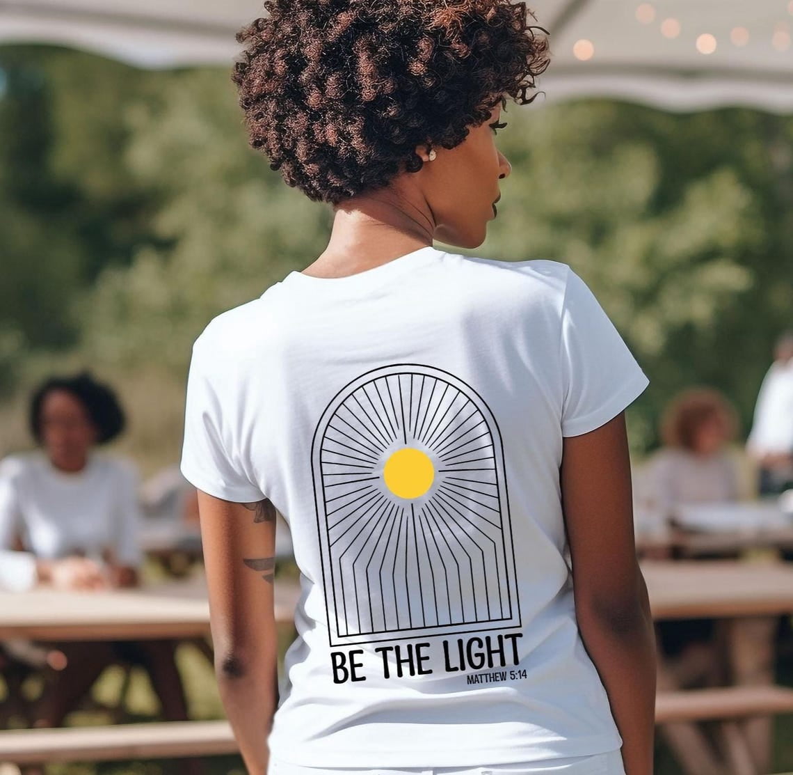 Be The Light T-shirt and T-shirt, Mathew 5:14 Shirt, Bible Verse shirt ...