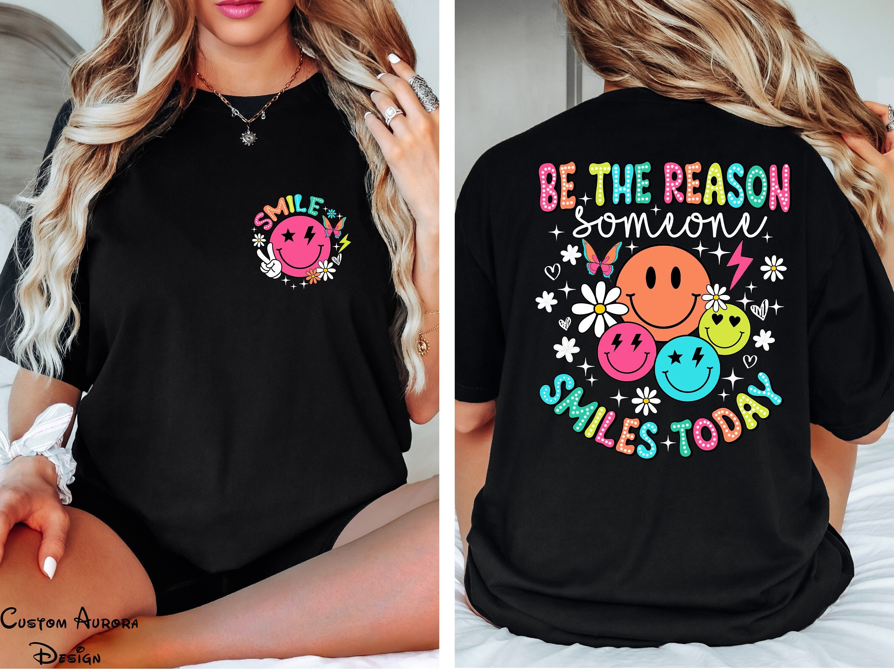 Be The Reason Someone Smiles Shirts, Motivational Shirt, Teacher Tshirt ...