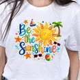 Be The Sunshine Shirt Retro Summer Vibes Tee Positive Message Tshirt ...