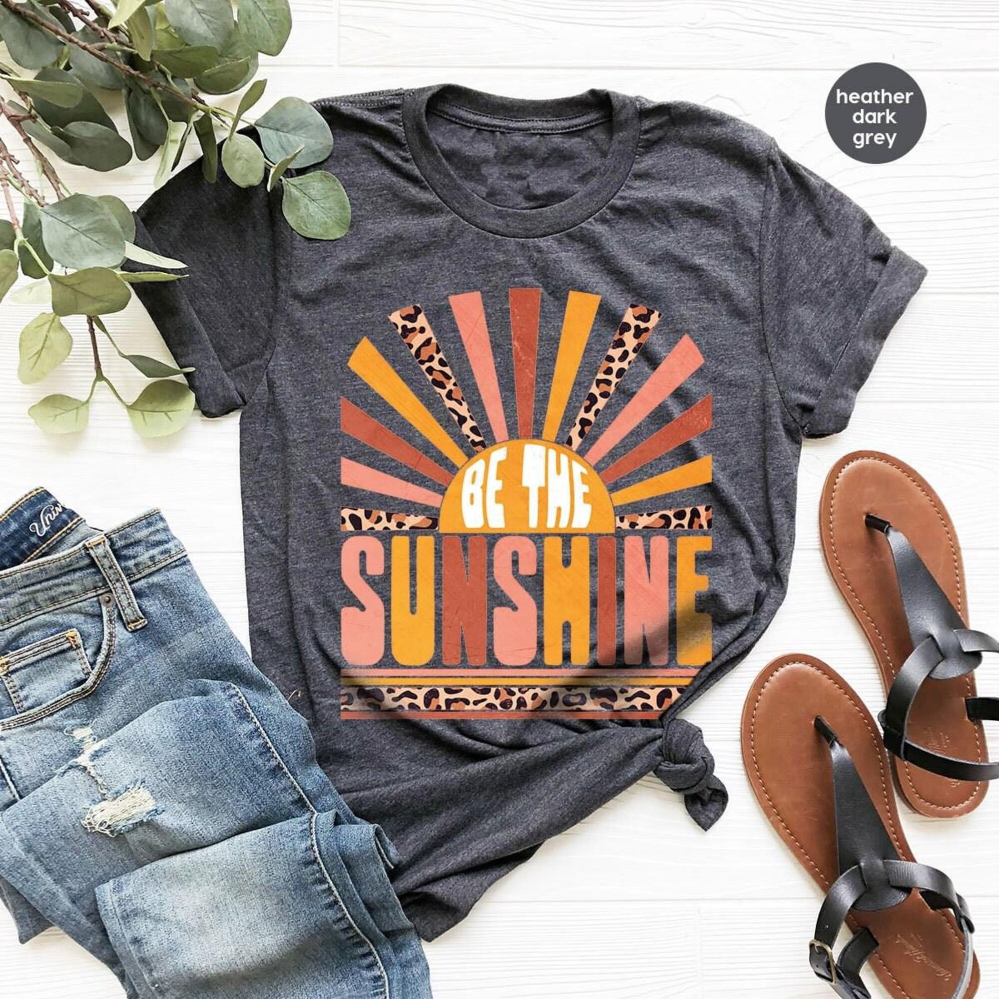 Be The Sunshine Shirt Retro Sun T Shirt Summer Shirt For Women Kindness ...