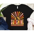 Be The Sunshine T-Shirt, Retro Sun Graphic Tee - Walmart.com