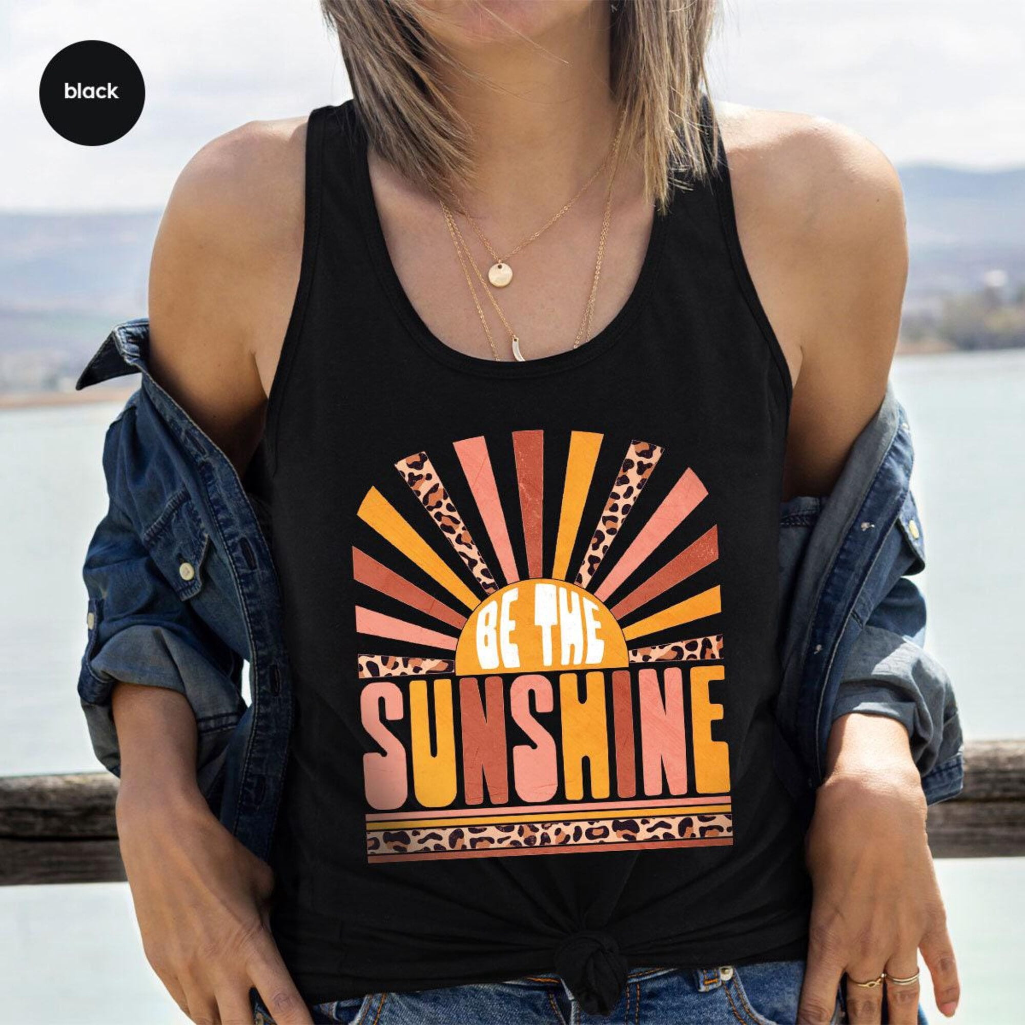 Be The Sunshine Woman Tank Summer Shirt For Women Retro Sun Tank ...