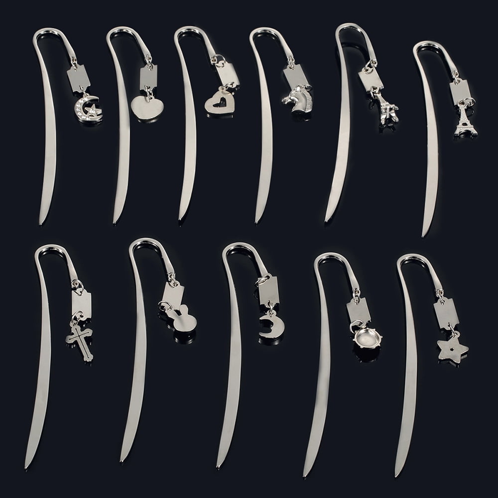 BE-TOOL Fancy 143mm Metal Bookmark, Vintage Design, Zinc Alloy Silver ...