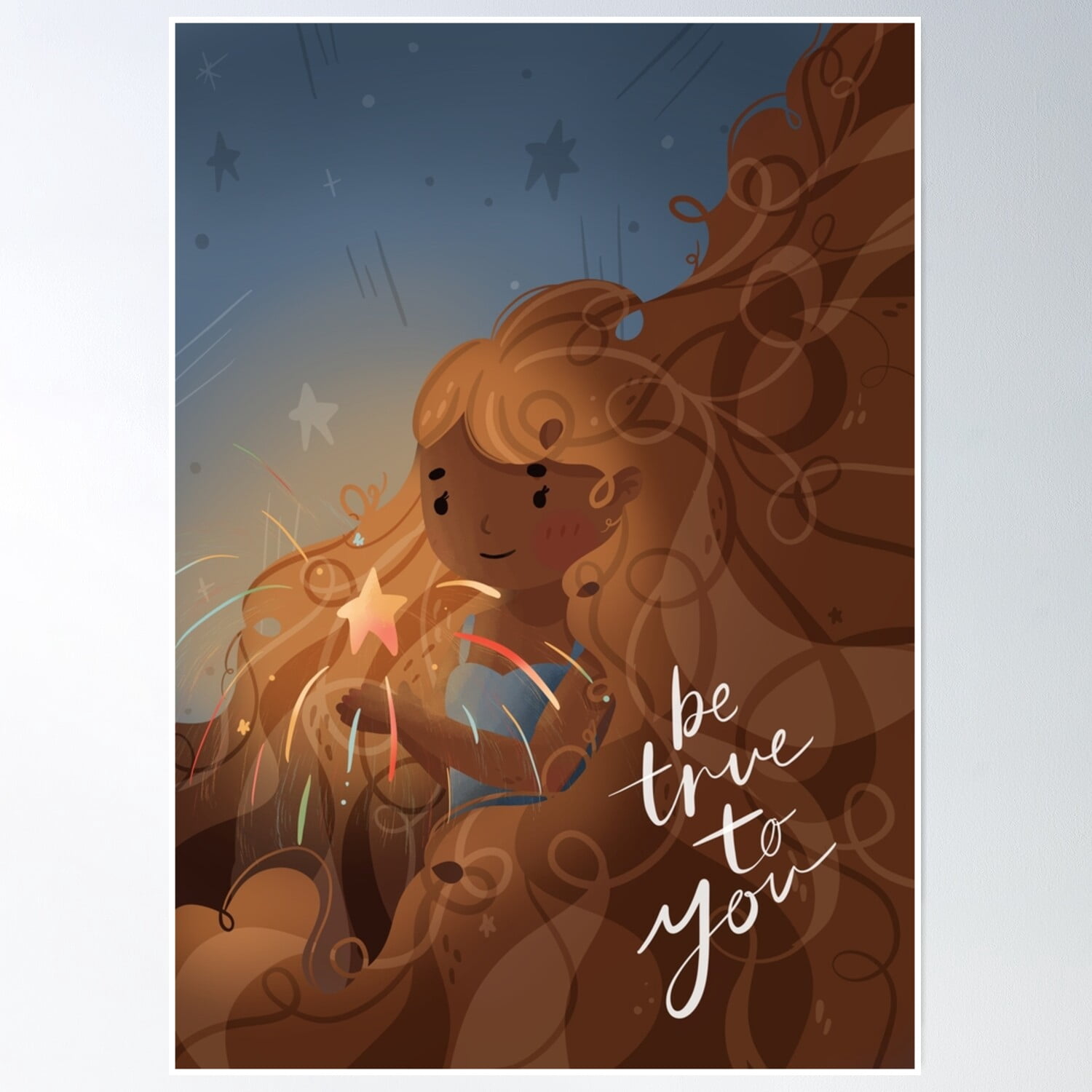 Be True To You - Star Girl Baby Room- Vintage Wall Arttrendy Retro ...