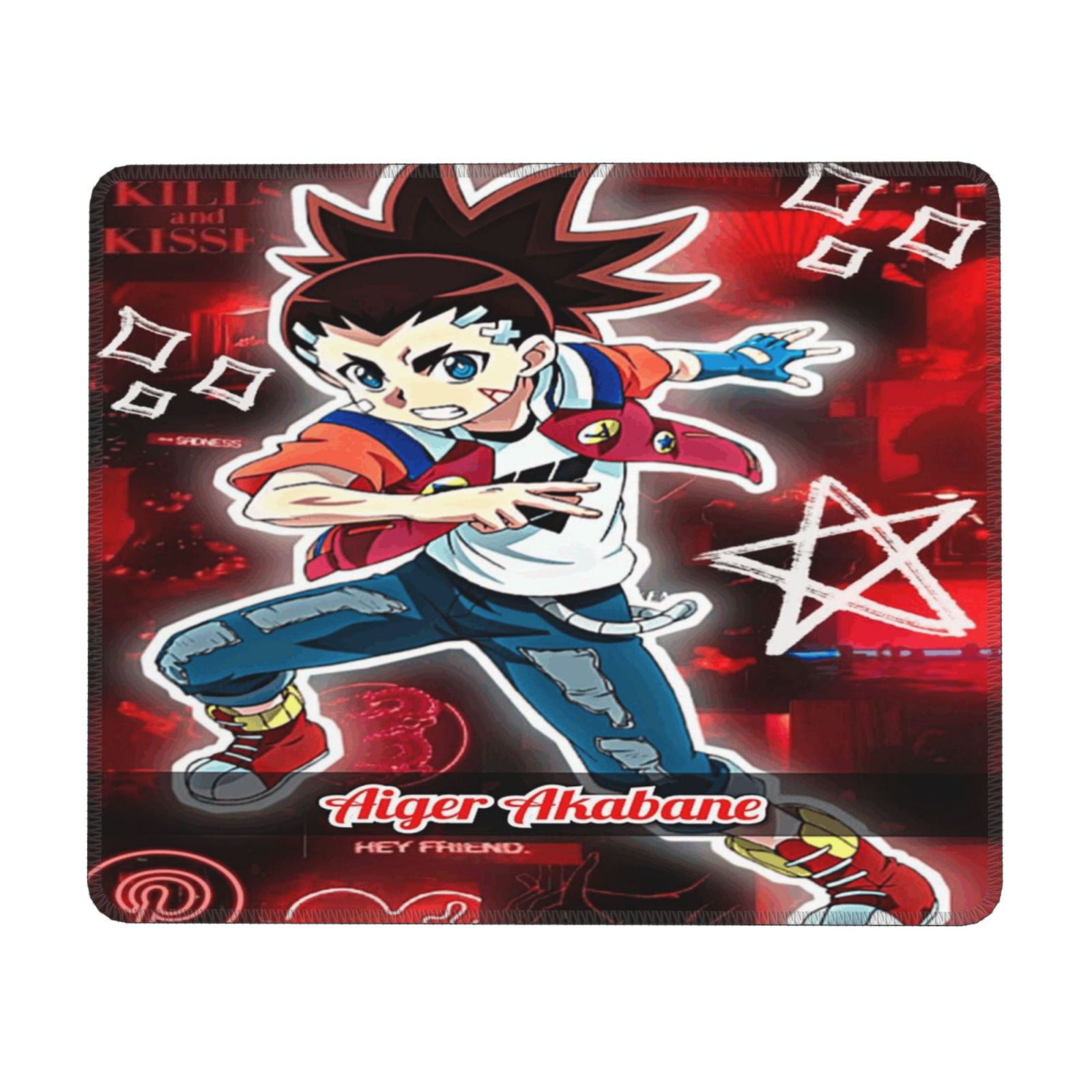 Be-,Yblade Yo Burst Mouse Pad Square Stitched Edges Non-Slip Rubber ...