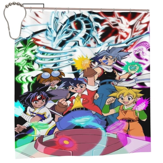 Be-,Yblade Yo Burst Shower Curtain For Kids Children Cute Shower ...