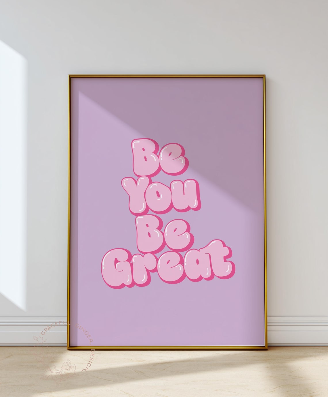 Be You, Be Great Classroom Wall Art Quote, Motivational Room Poster ...