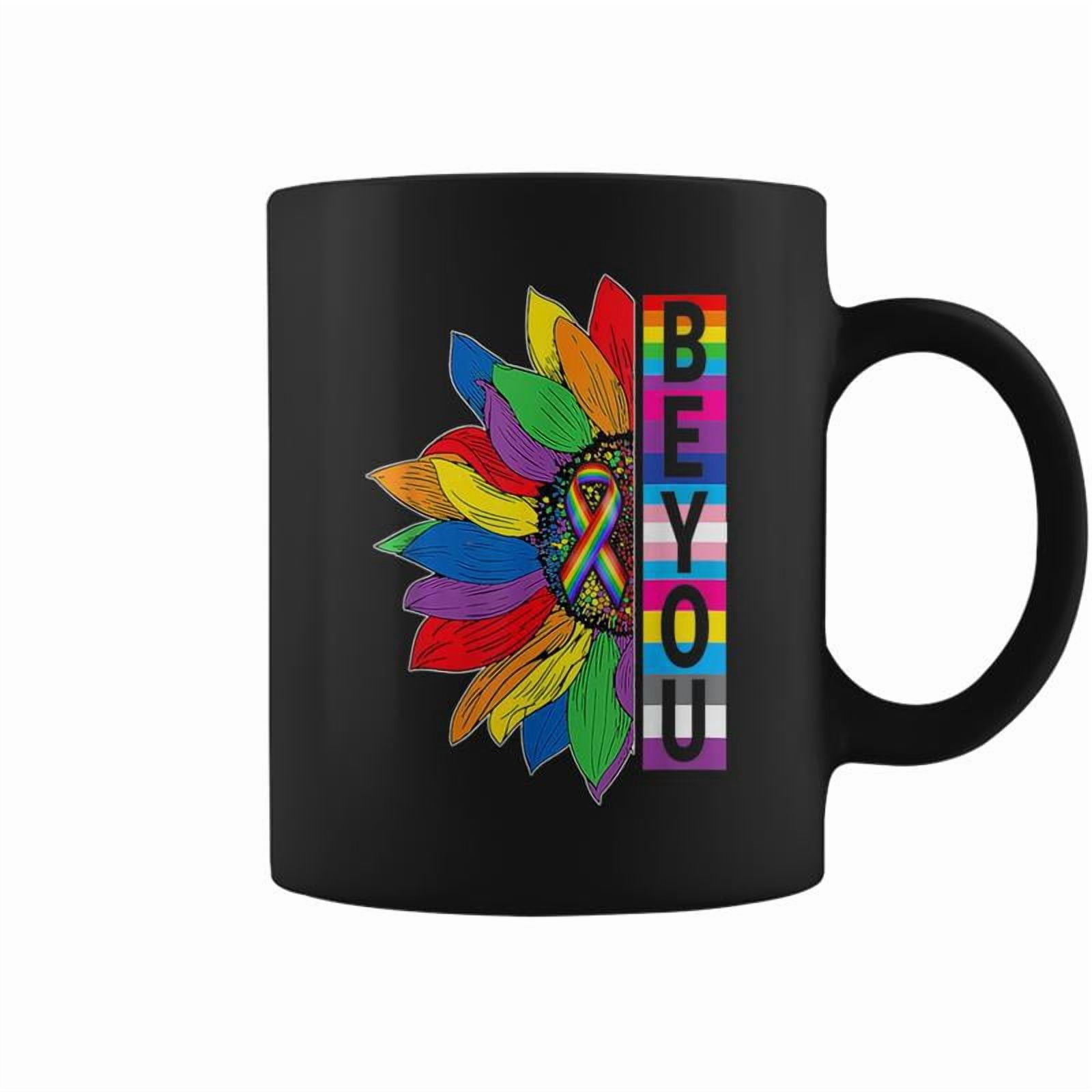 Be You Gay Pride Lgbt Ally Sunflower Lgbtq Coffee Mugs - Walmart.com