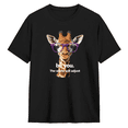 Be You Giraffe Wearing Glasses Graphic Tee for Men and Women Funny Cute ...