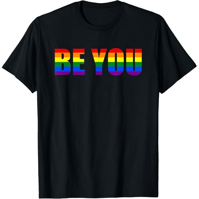 Be You LGBT Flag Gay Pride Month Transgender T-Shirt men and women can ...