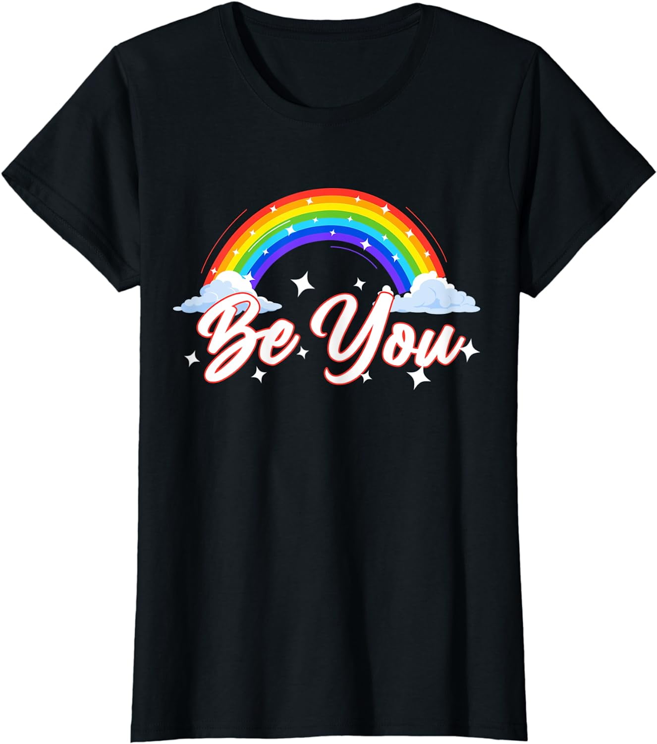 Be You Rainbow And Clouds Gay Pride Lesbian LGBT LGBTQ T-Shirt ...
