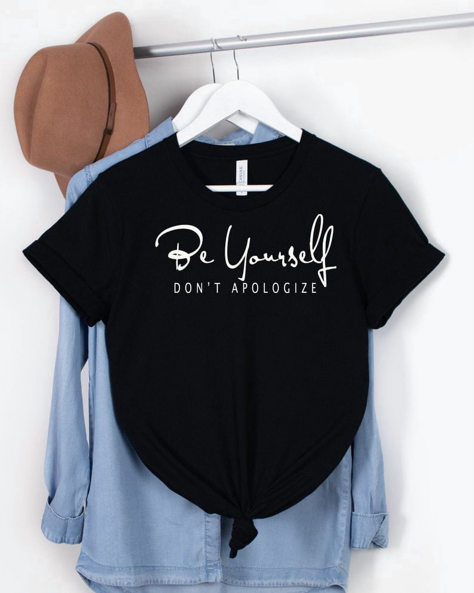 Be Yourself T-Shirt: Inspirational Christian Tee - Walmart.com