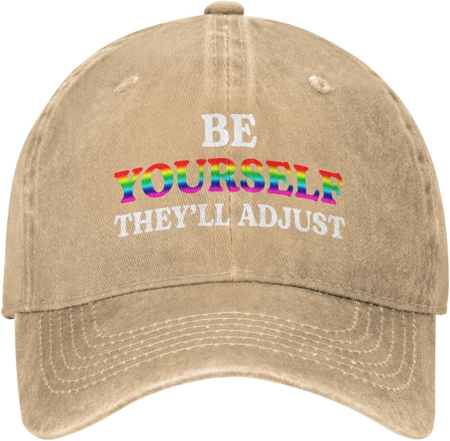 Be Yourself They'll Adjusts Hat Women Dad Hats Funny Hats - Walmart.com