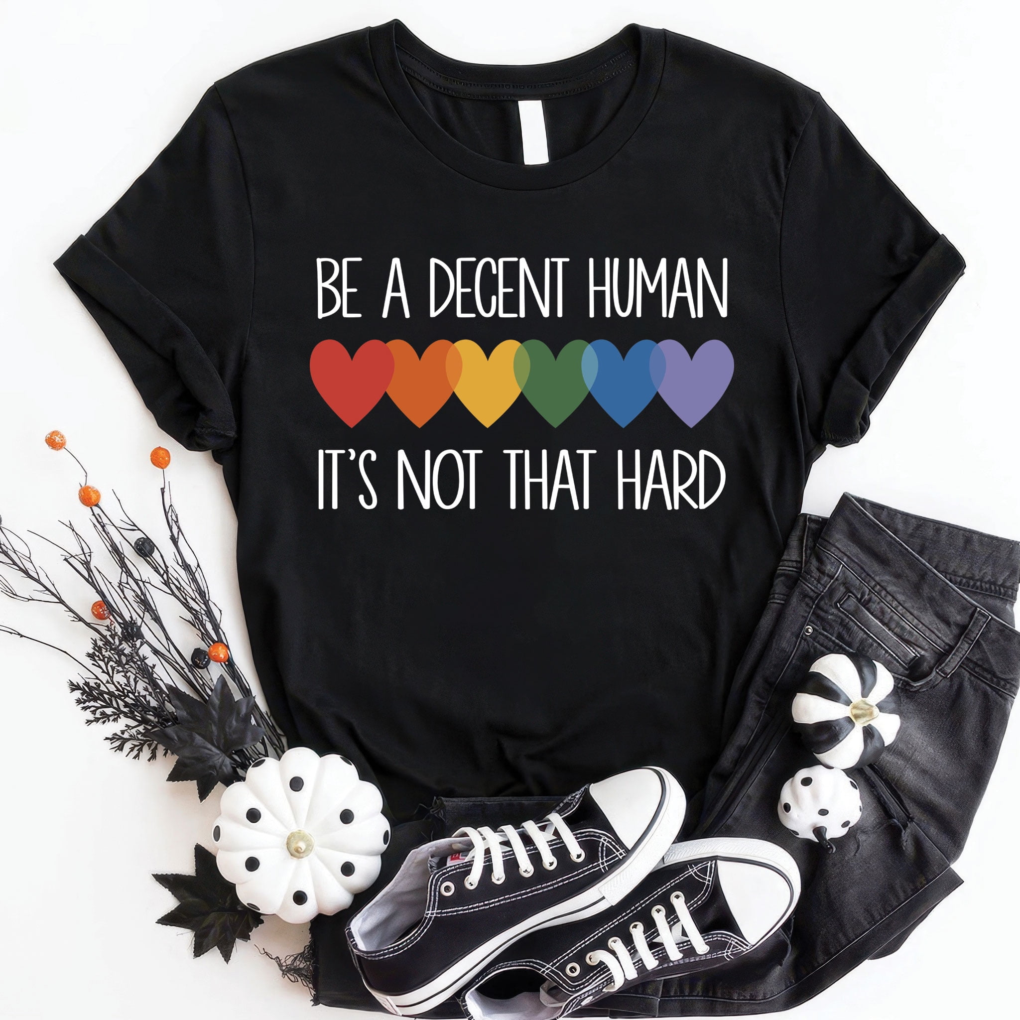 Be a Decent Human T-Shirt – Inspirational Quote Tee for Everyday ...