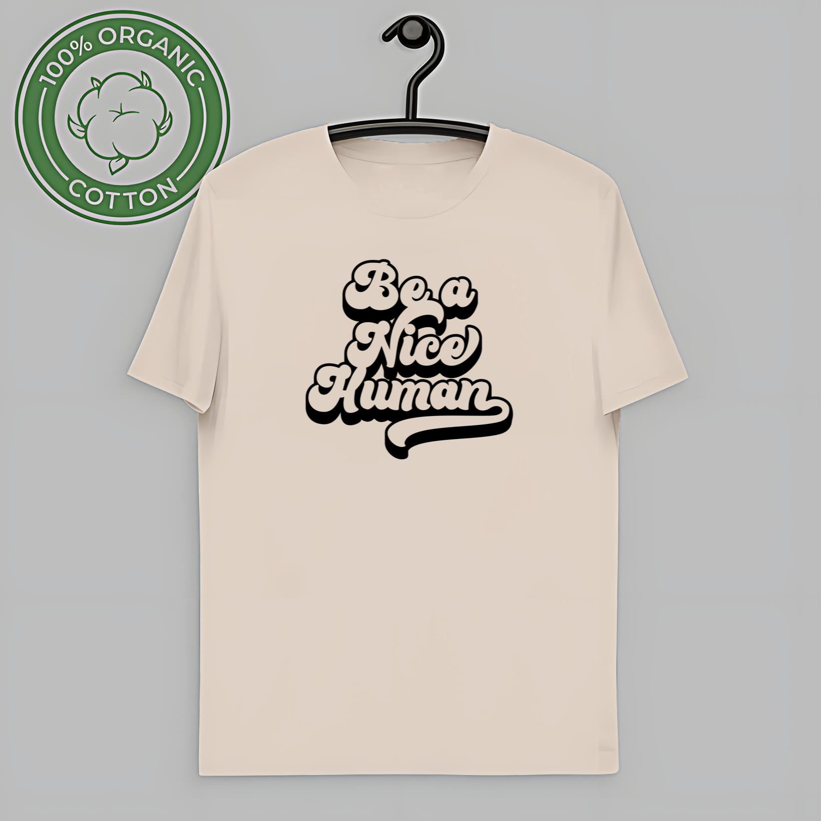 Be a Nice Human Tee, Peace Shirt, Hippie Tee Vintage Inspired Cotton Shirt, Unisex Tee ...