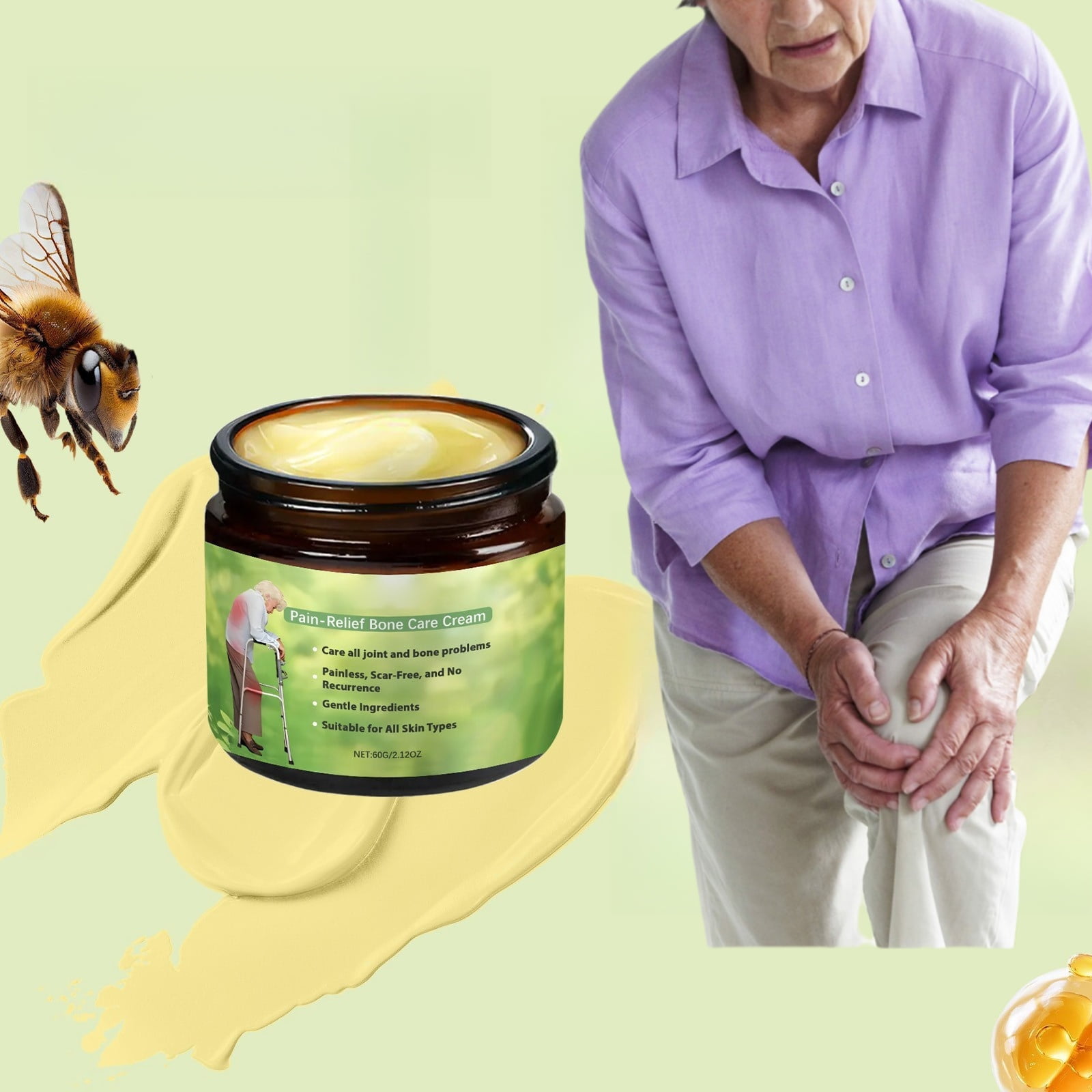 Be®e Ven®om Advanced Joint Care Cream – Fast-Absorbing Gel Texture for ...