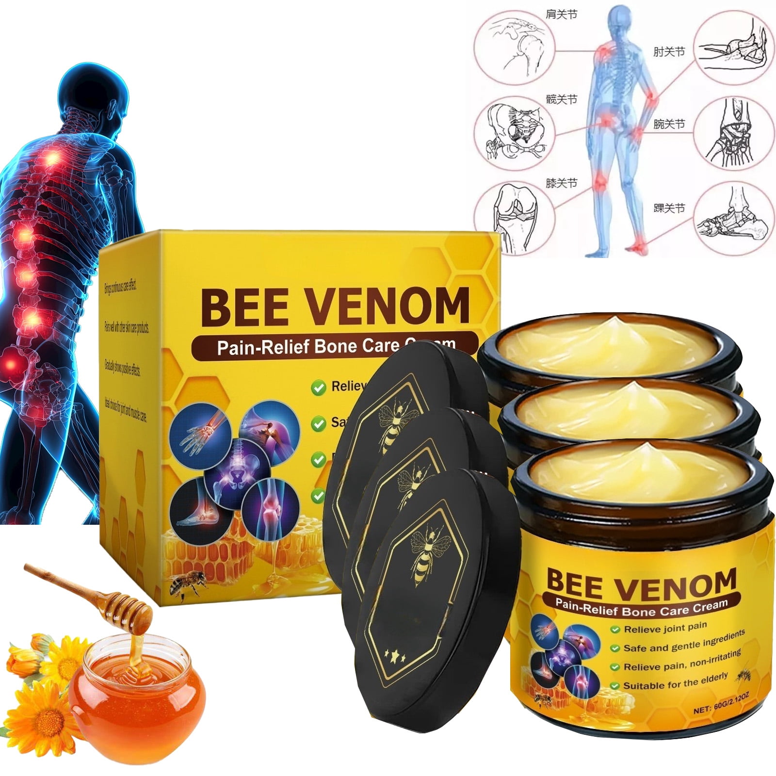 Be®e Ven®om Joint Care Cream To Relief Body Knee,Elbow And Wrist ...