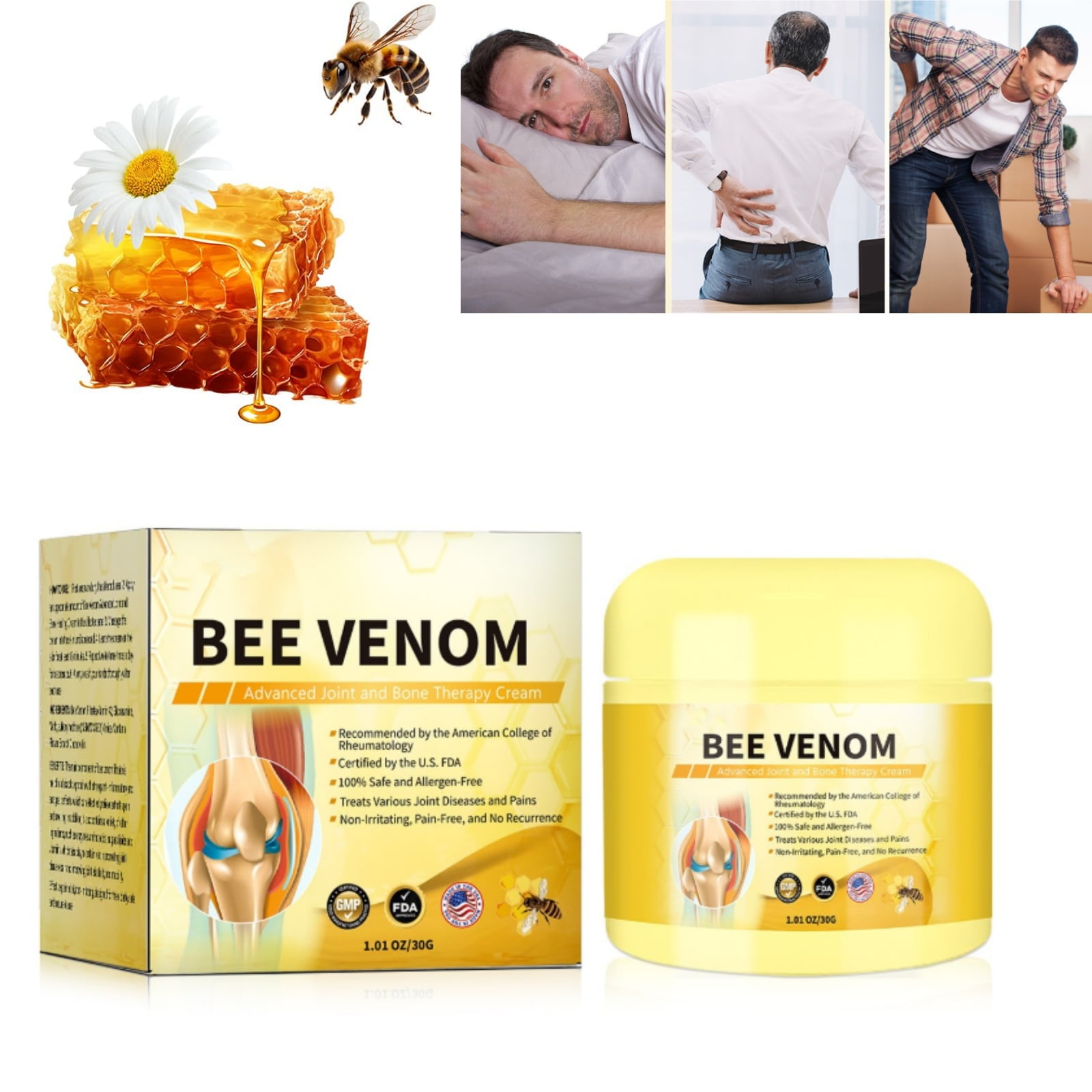 Be®e Ven®om Propolis Recovery Soothing Cream,2025 New Joint and Bone ...