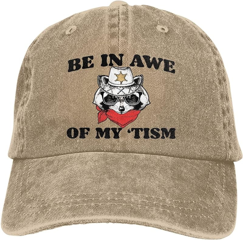 Be in Awe of My 'Tism Hat for Men's Hat Funny Baseball Hat for Womens ...