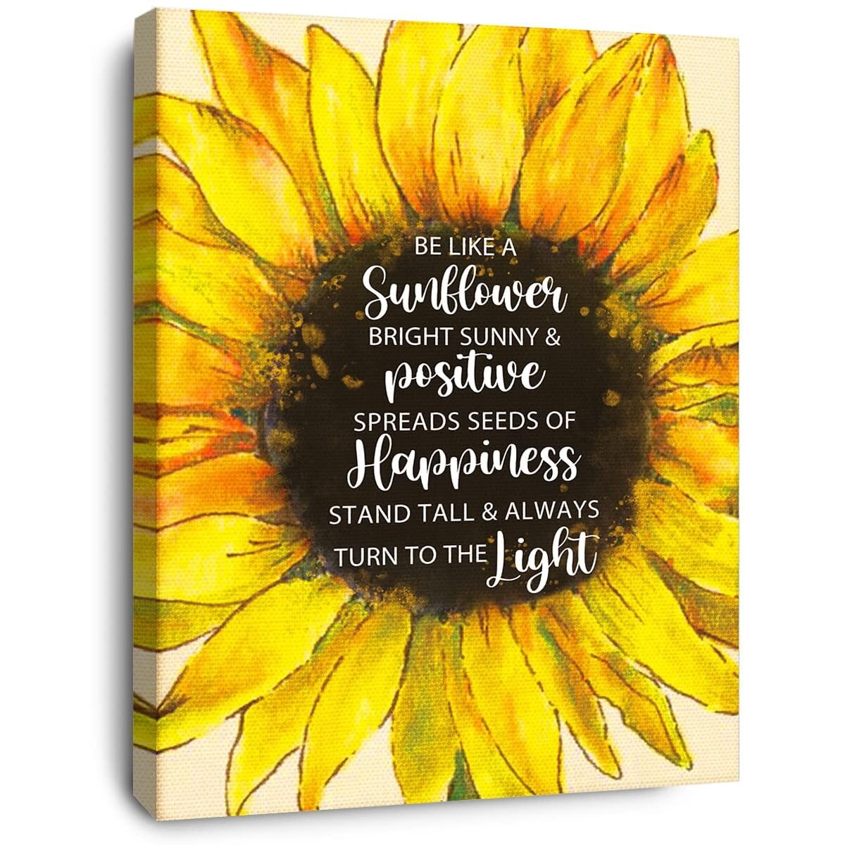 Be like a Sunflower Wall Decor,Inspirational Canvas Wall Art,Sunflower ...