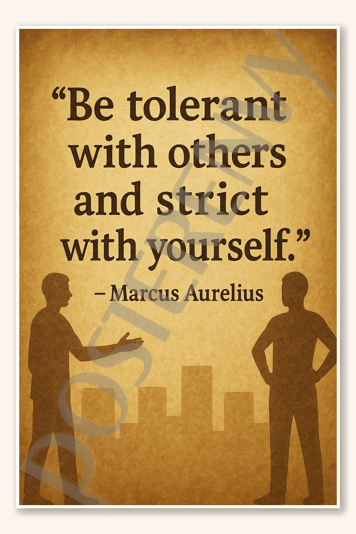 Be Tolerant With Others And Strict With Yourself Marcus Aurelius