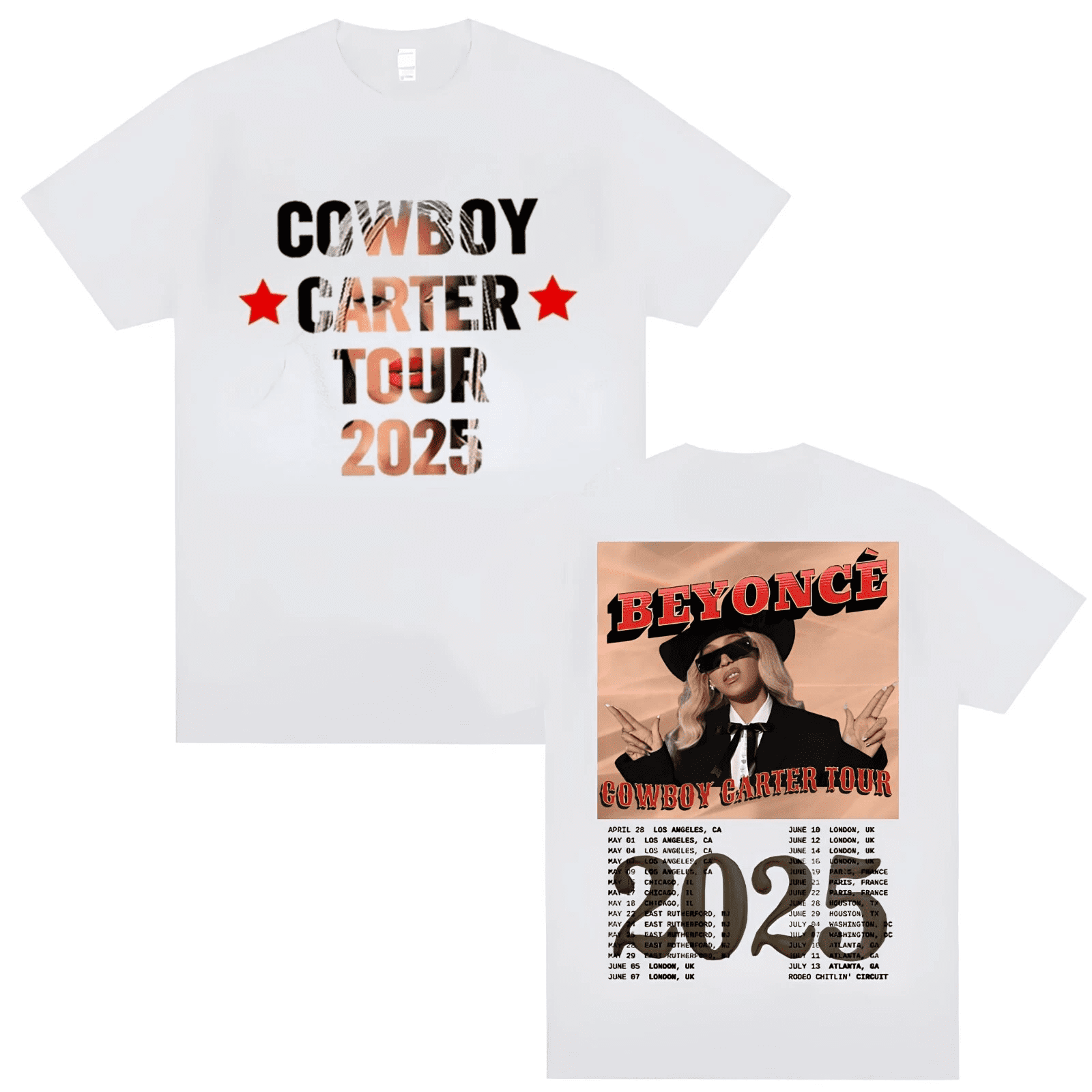 Be.yon.ce Cowboy Carter Tour 2025 Unisex T Shirt - Walmart.com
