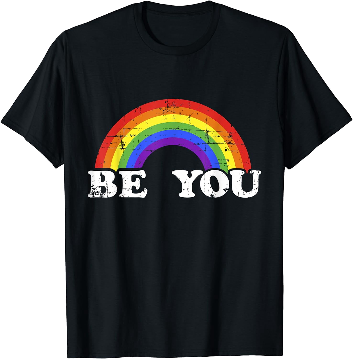 Be you with rainbow flag for gay and lesbian pride month T-Shirt ...