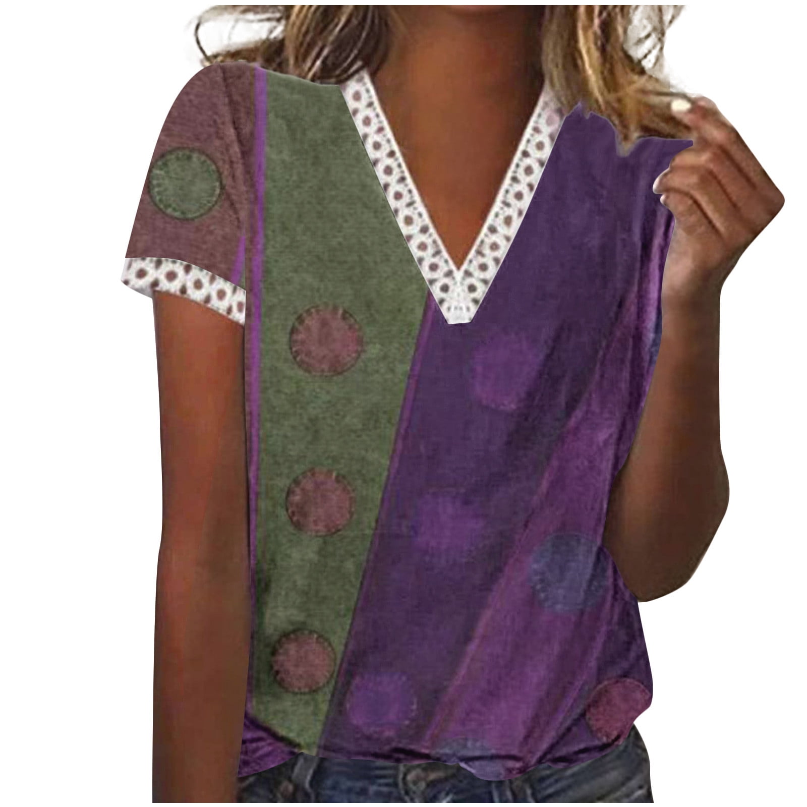 BeAi Tops for Women Trendy Summer Womens Shirts Casual 3/4 Sleeve ...