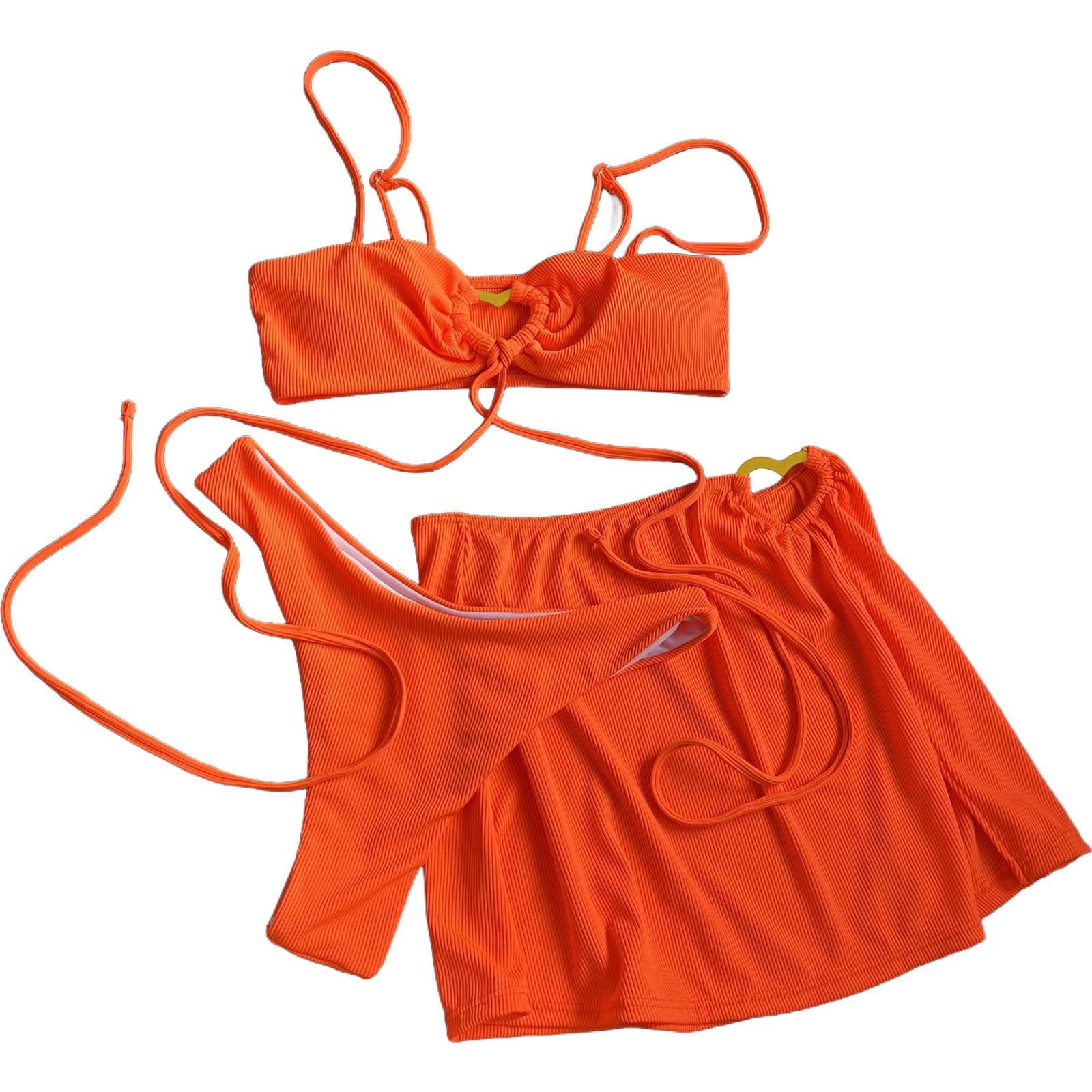 BeAi Two Piece Swimsuit for Women Metallic Bikini Set High Waist Trendy ...