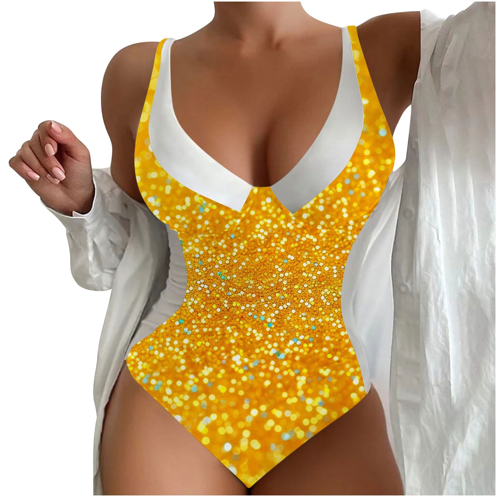 BeAi Vintage Swimsuit for Women Tummy Control High Waisted Bikini Sets for Women Trendy Ladies ...