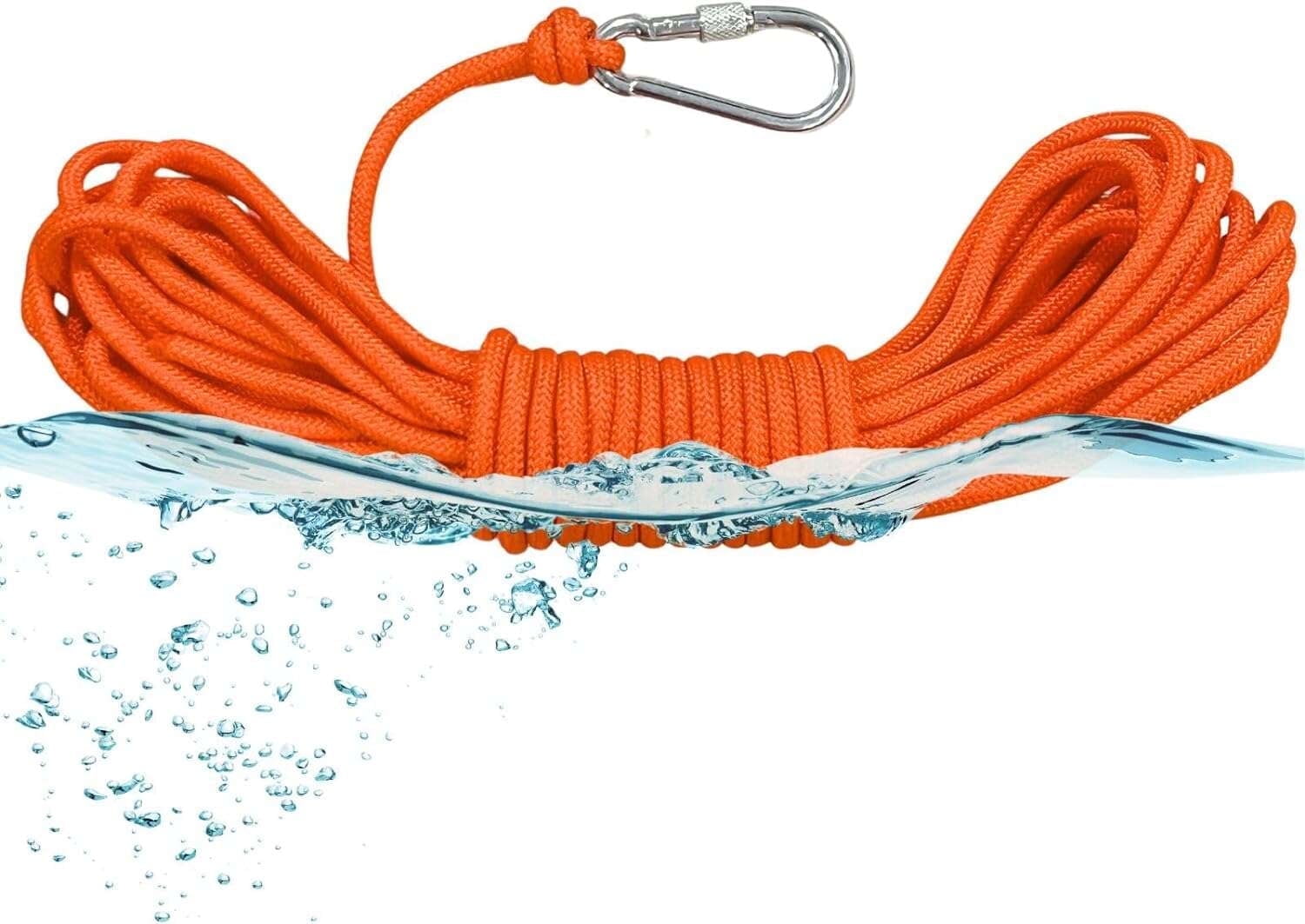 BeGrit Floating Rope 1/4" X 33' Polypropylene Rope Anchor Rope Mooring ...