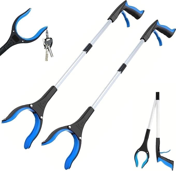BeGrit Grabber Reacher Tool, 32" Reacher with Magnetic Tip, Blue (2 ...