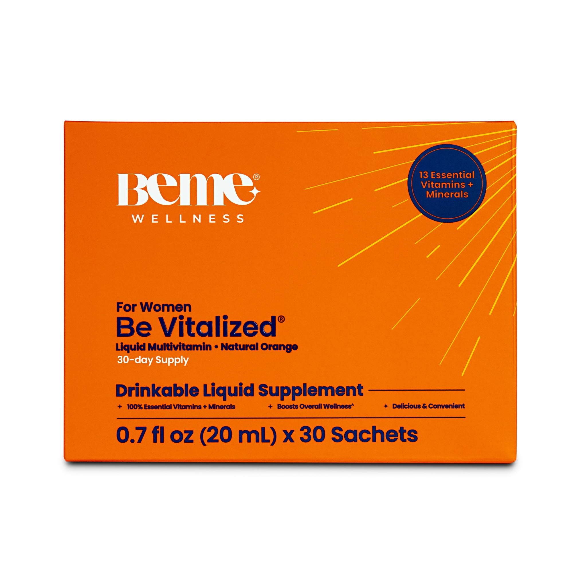 BeMe Be Vitalized Liquid Multivitamin for Women - Daily Liquid Vitamins ...