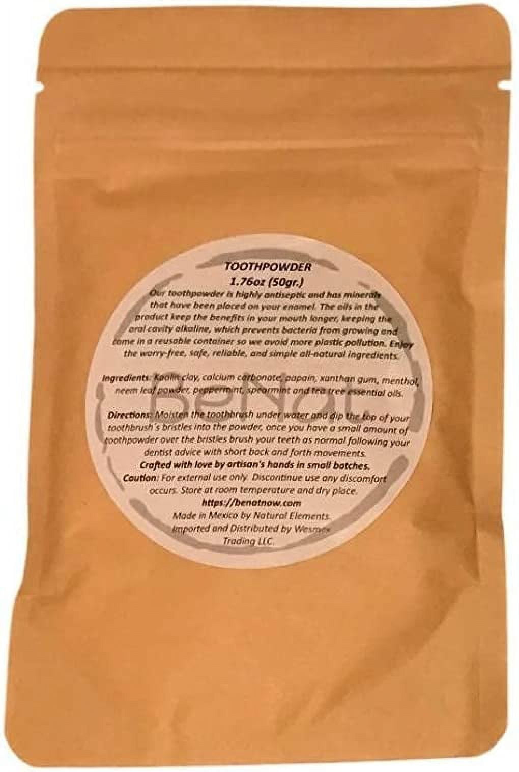 BeNat Refill. All Natural Tooth Powder Efficient Teeth Cleaning ...