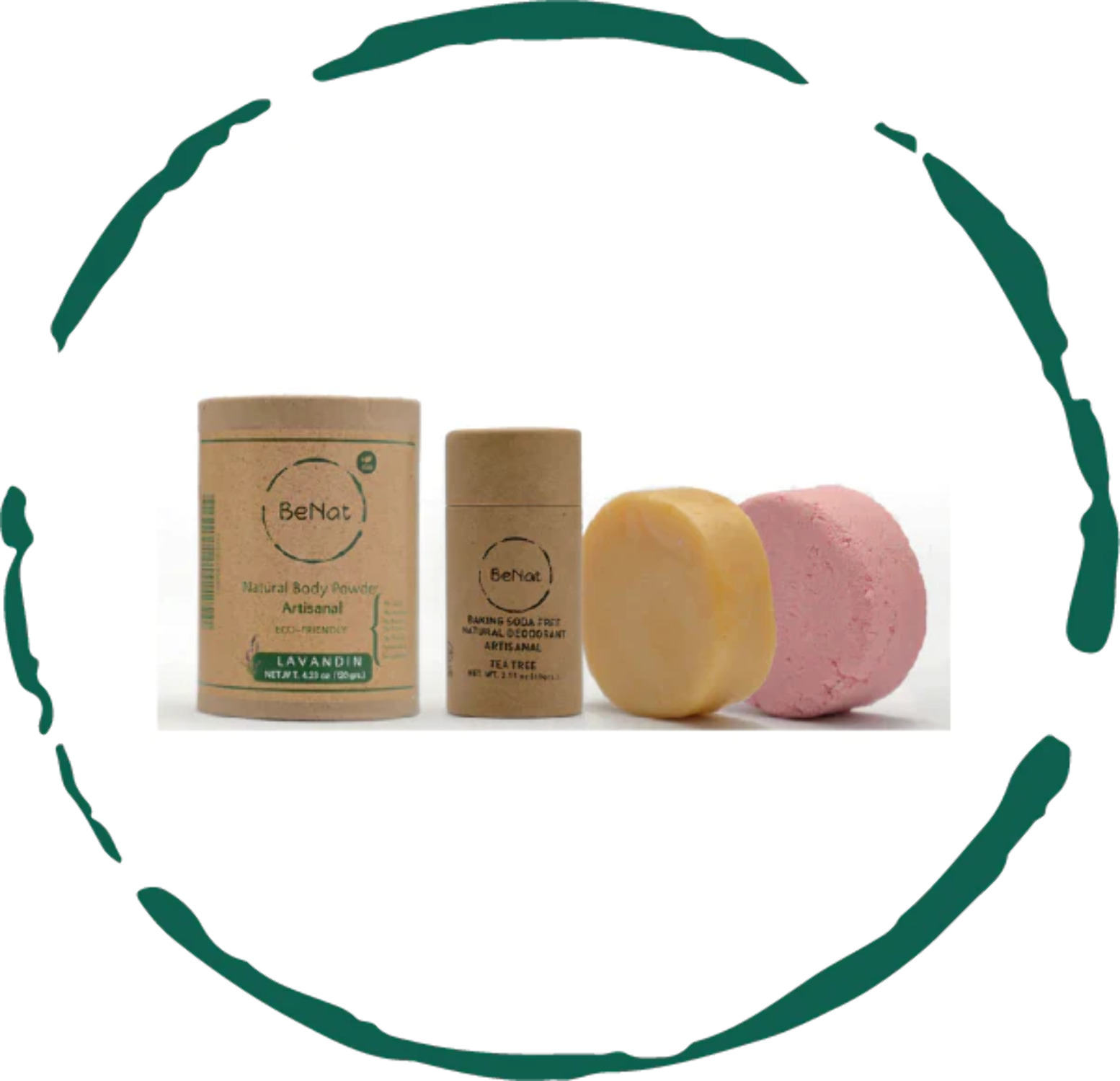 BeNat. Zero-Waste Ultimate 4-Pack Bundle. Zero-Waste Deodorant + Eco ...