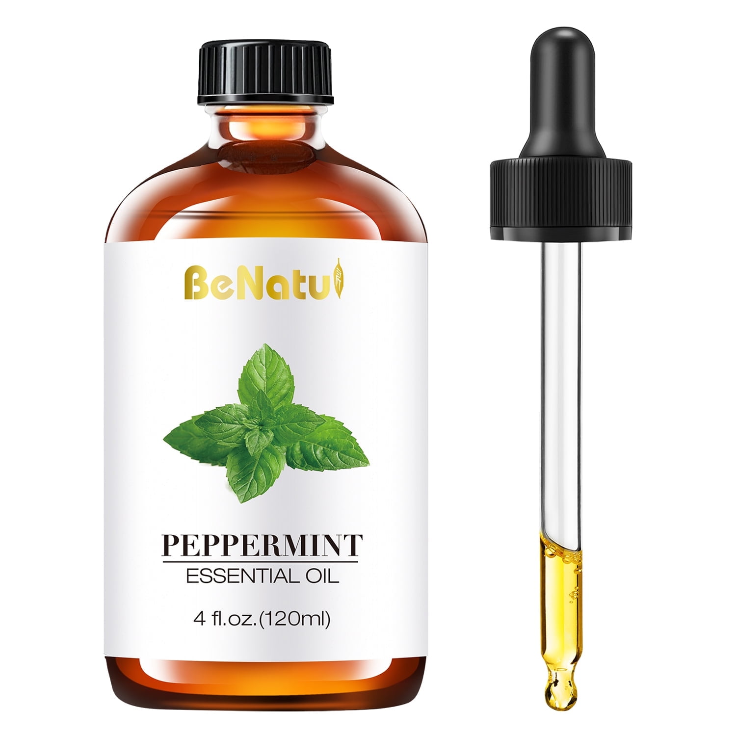 BeNatu 120ML/ 4Fl.Oz Peppermint Essential Oil - Essential Oil diffuser - Versatile use - for ...